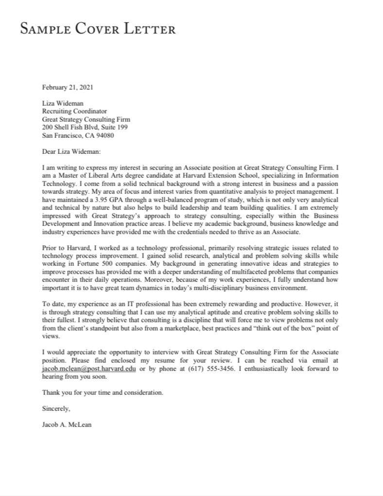 Cara menulis dan contoh cover letter terbaik menurut Universiti Harvard ...