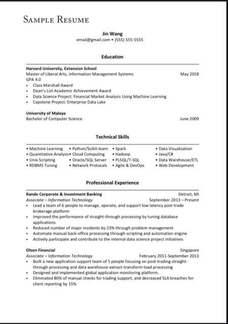Cara menulis dan contoh resume terbaik menurut Universiti Harvard - Relevan